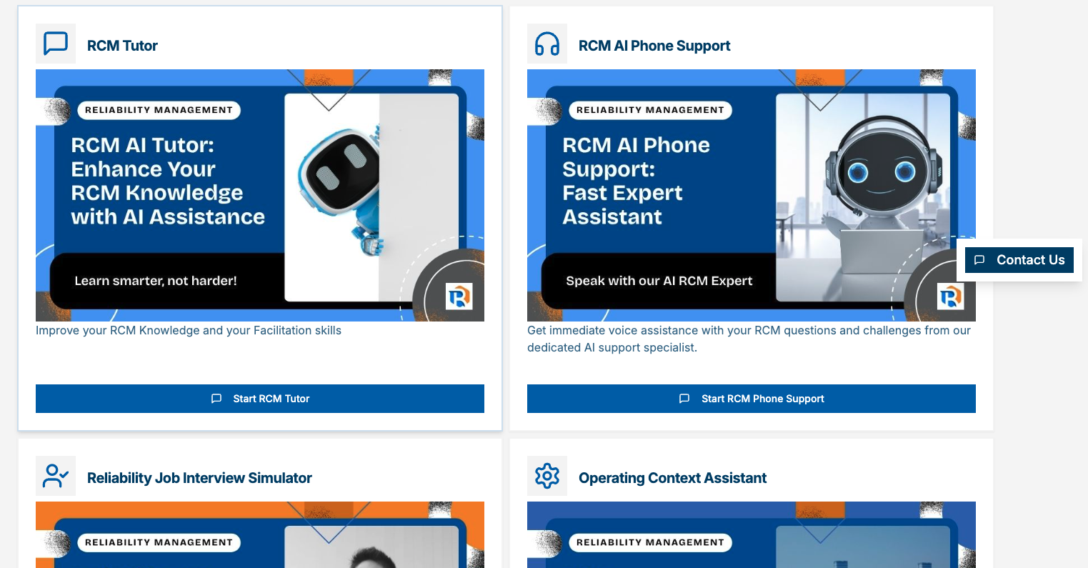 RCM AI Assistants - Reliability Management